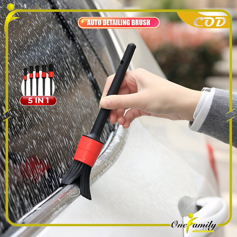 Jual ONE-C1255 Kuas Detailing Brush Set 5IN1 Kuas Sikat Poles Pembersih ...