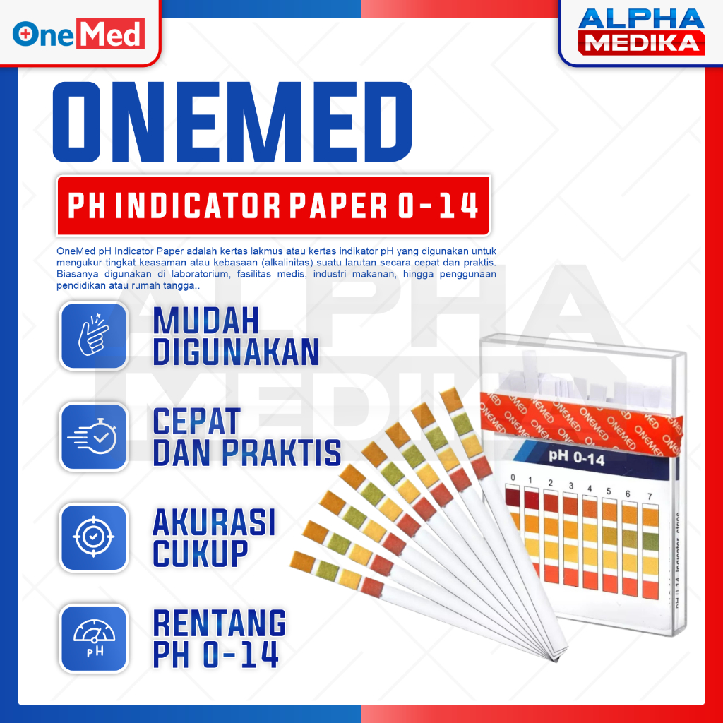 Jual Kertas PH Onemed Universal / Indicator Paper 0-14 DR GRAY | Shopee ...