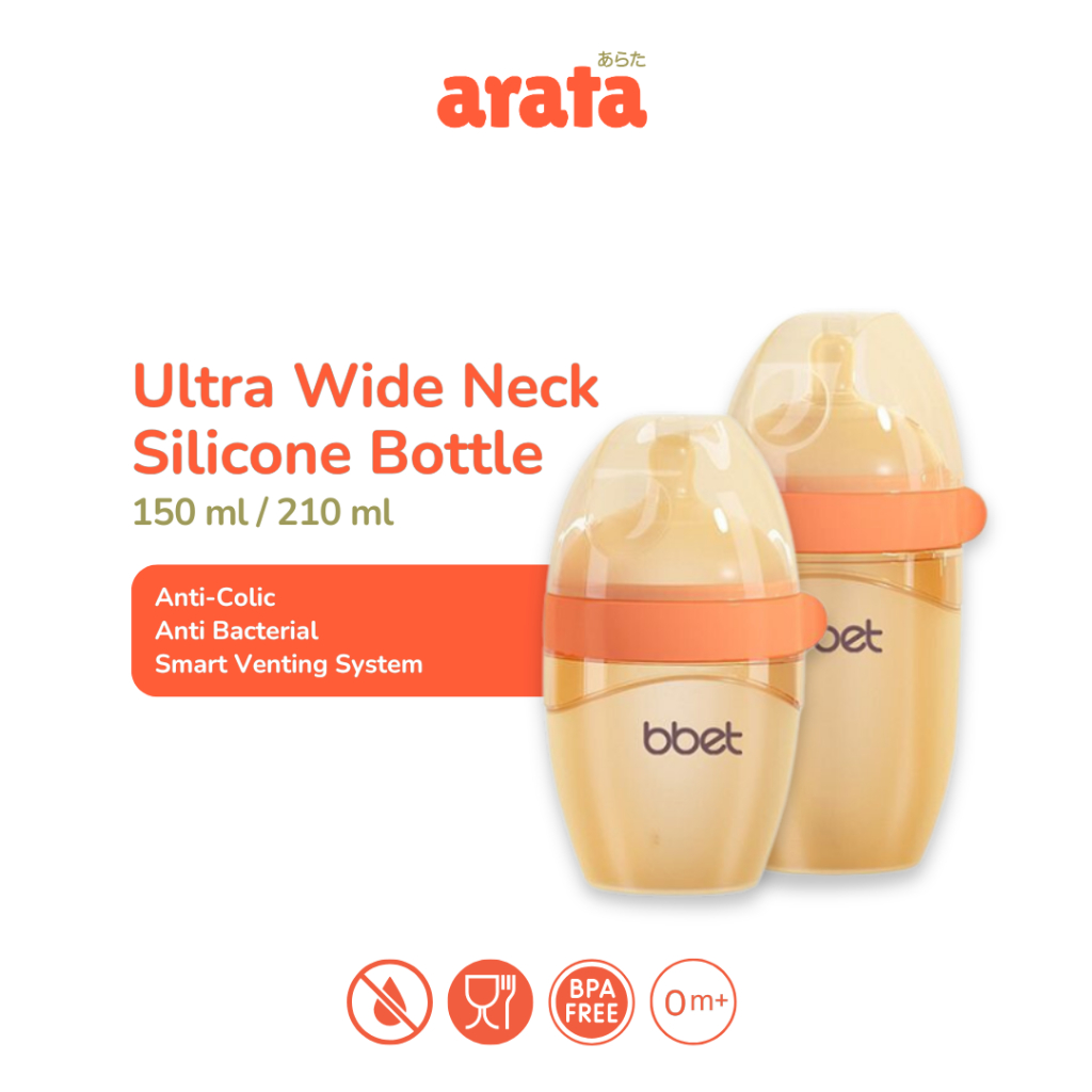 Jual ARATA Ultra Wide Neck Botol Dot Susu Bayi Baby Bottle Silicone ...