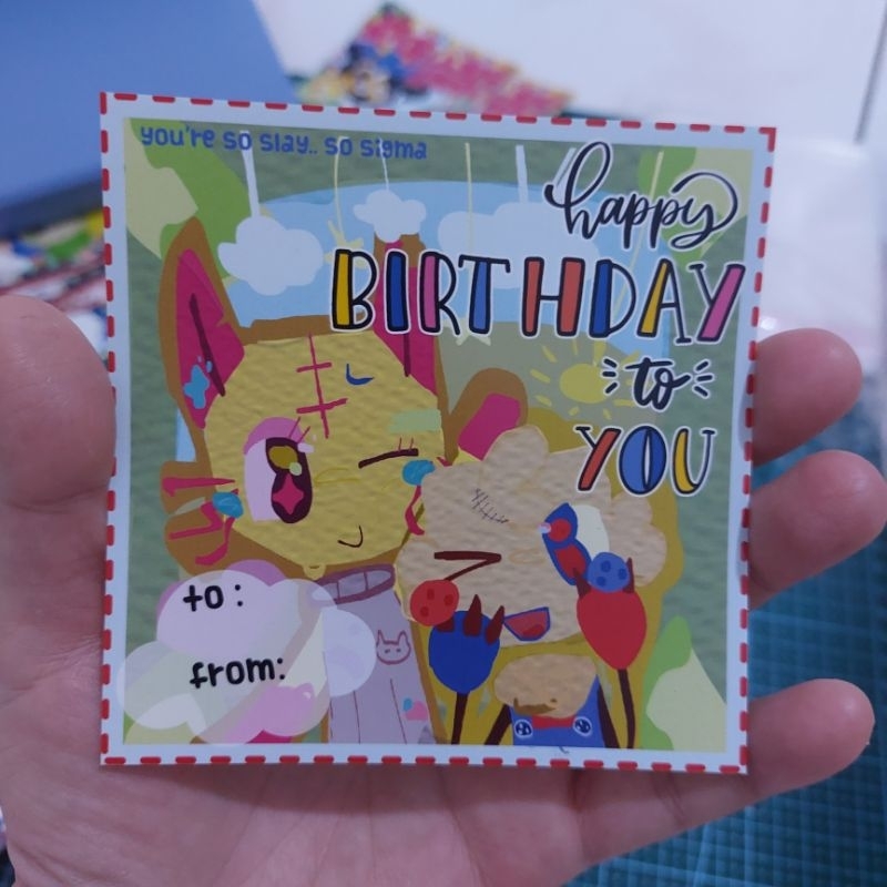 Jual Sticker Scraps x Goob Dandy's World Happy birthday Selamat Ulang ...