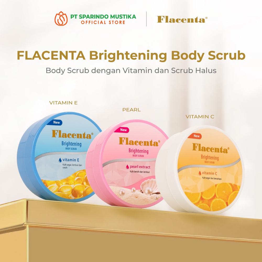 Jual FLACENTA Body Scrub 200gr Lulur Pemutih Badan/Mandi Susu/Sabun ...
