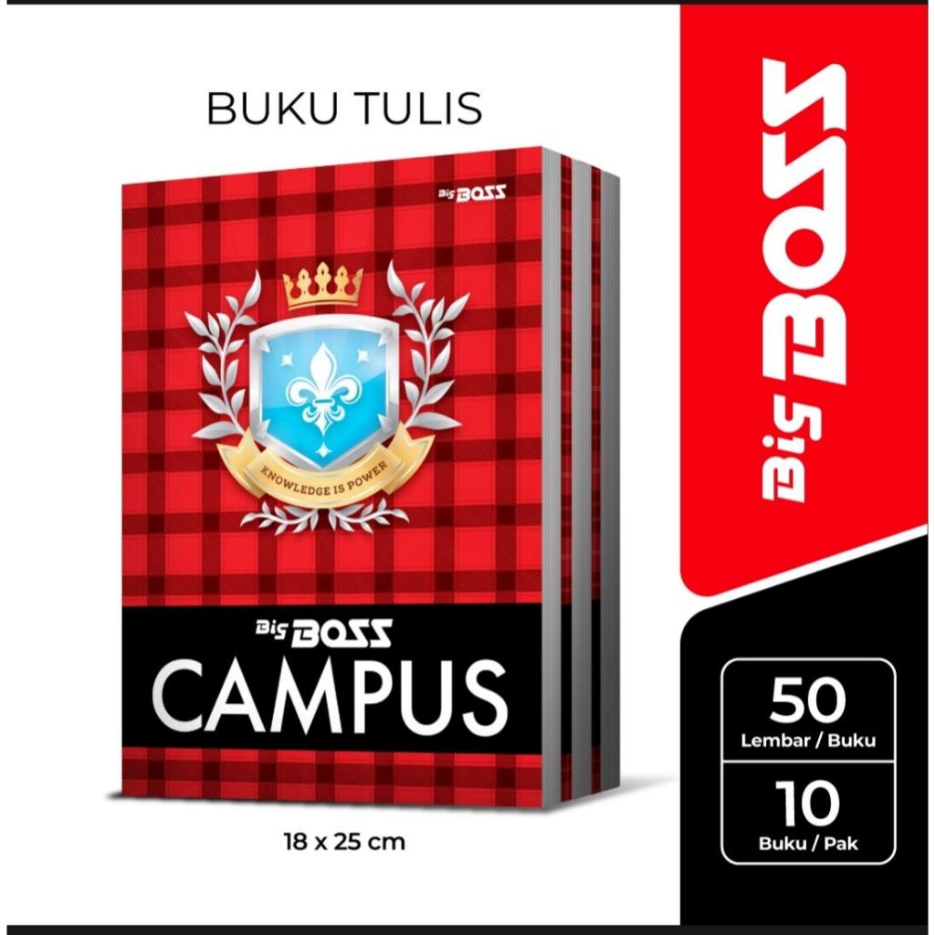 Jual Buku Tulis Big Boss Campus - 50 Lembar dan 36 Lembar [1pcs / per buku] sidu campus | Shopee ...
