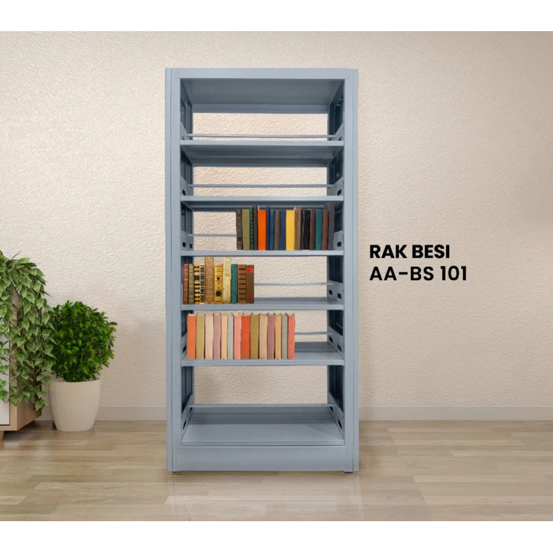 Jual Rak Buku / Rak Perpustakaan / Rak Buku Besi AA BS101 | Shopee ...