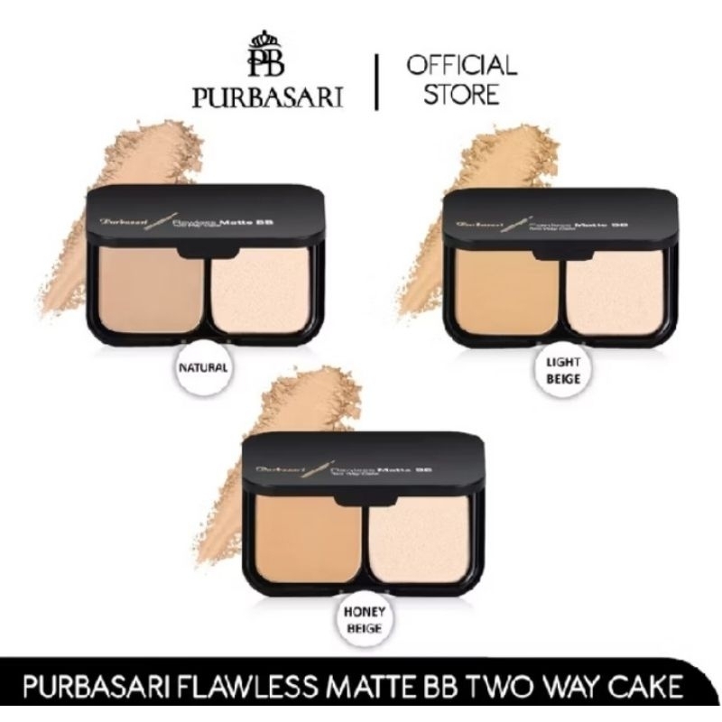 Jual Bedak Purbasari flawless Matte Bb (NATURAL) | Shopee Indonesia