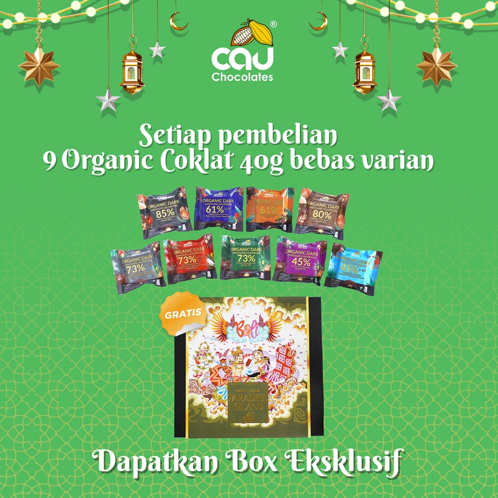 Jual FREE BOX Coklat Premium Cau Chocolates - Milk Chocolate Couverture ...