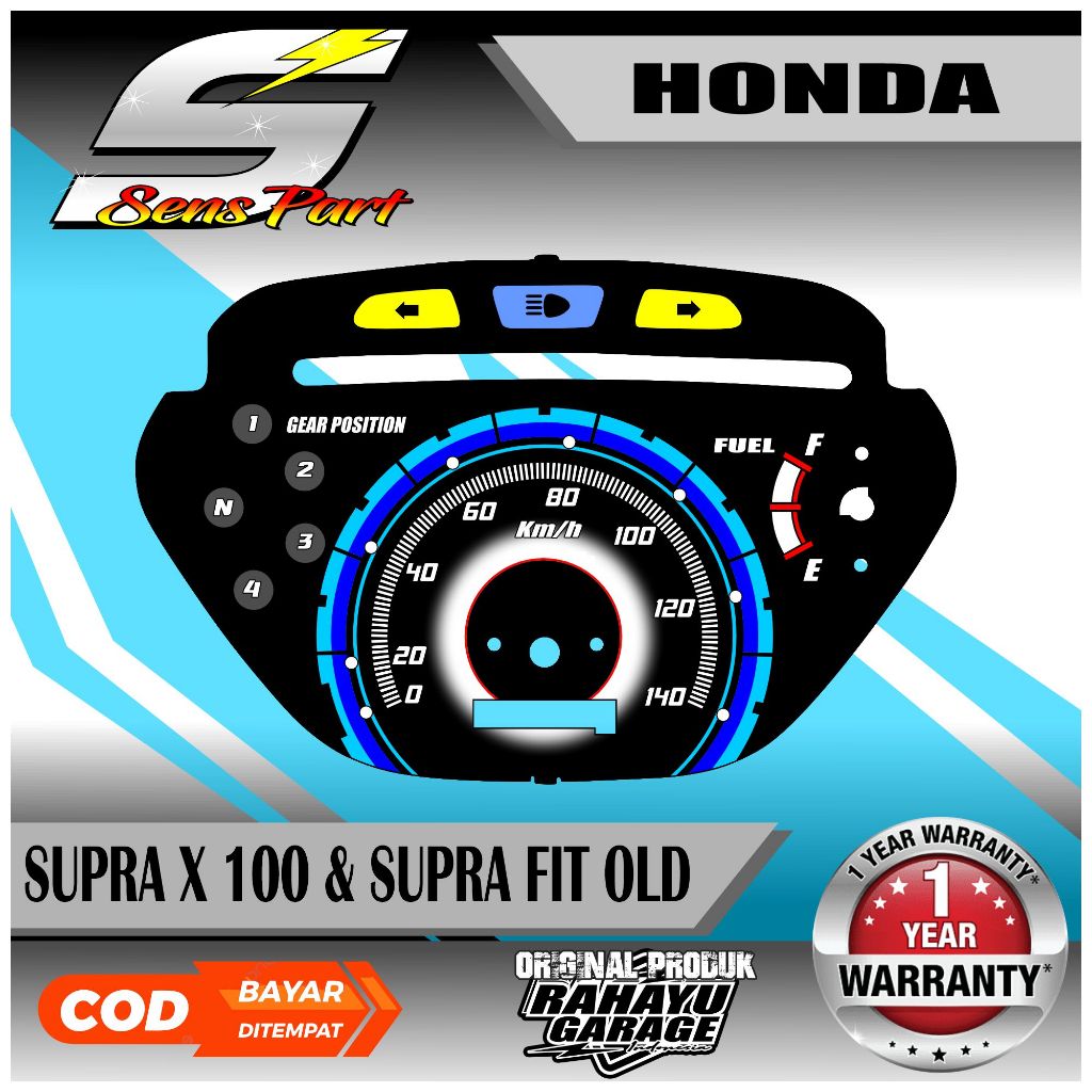 Jual PAPAN SPEEDOMETER CUSTOM HONDA SUPRA X 100 & SUPRA FIT OLD ...