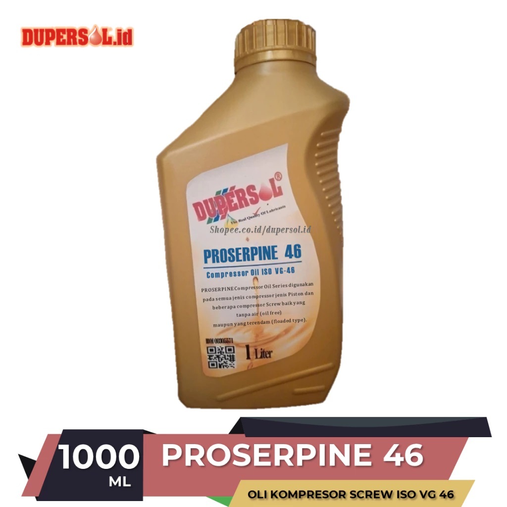 Jual Oli Kompresor Screw Iso Vg 46, oli kompresor angin , oli compresor ...
