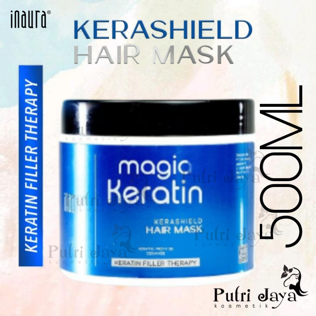 Jual INAURA KERASHIELD Magic Keratin HAIR MASK 500ML | Shopee Indonesia
