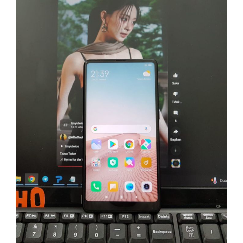 Jual Mi mix 2 xiaomi dual sim 4g ram 6gb rom 64gb second original | Shopee Indonesia