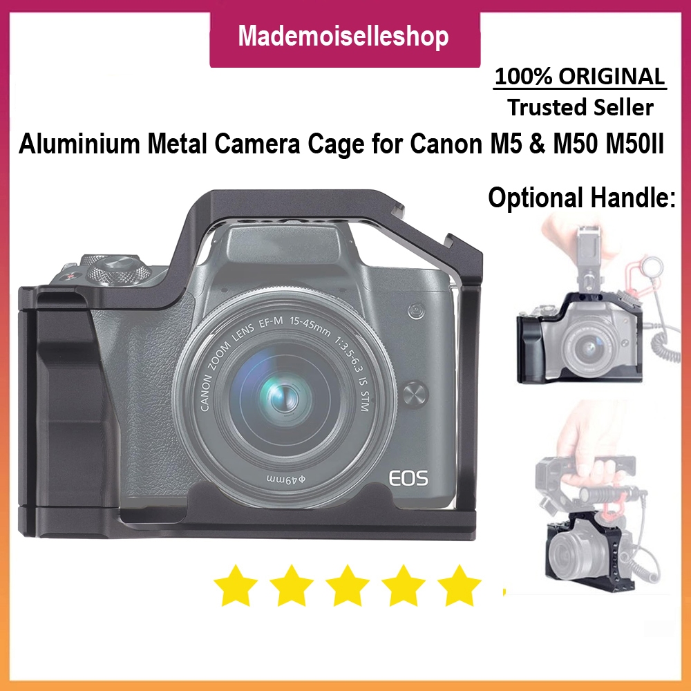 Jual Camera Cage RIG dan Hand Grip C-M50 For Canon EOS M50 M5 M50 Mark ...