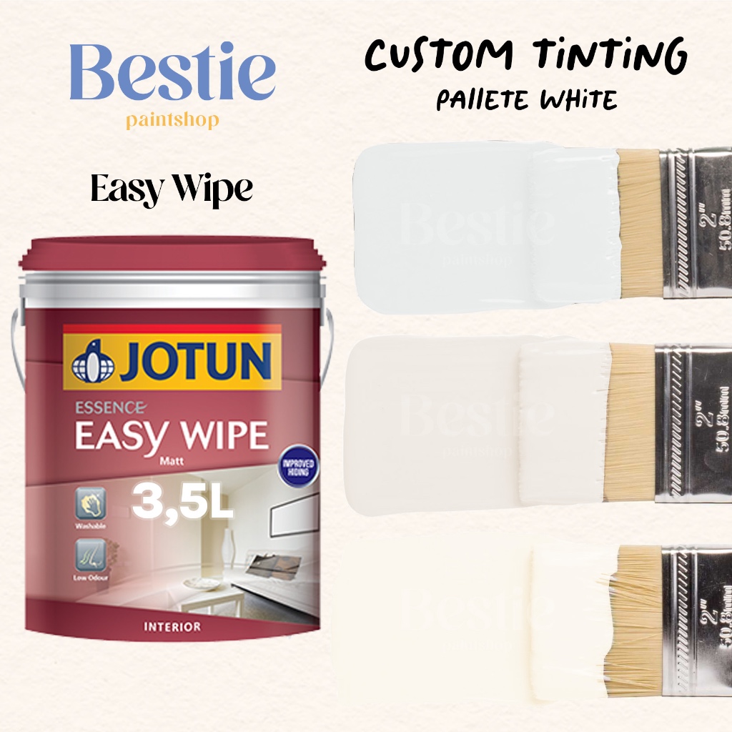Jual JOTUN INTERIOR EASY WIPE 3,5 LITER / BROKEN WHITE / BISA CUSTOM ...