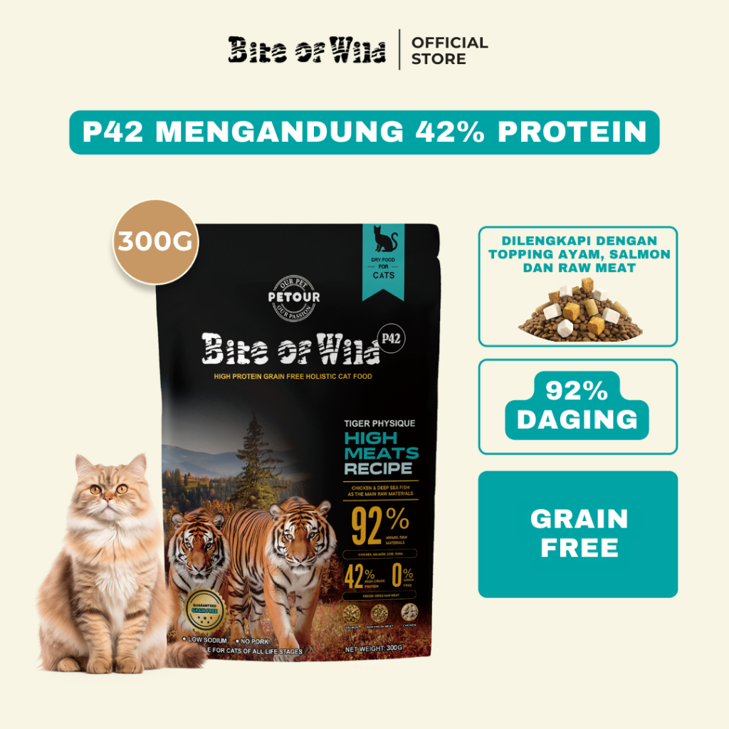 Jual Bite Of Wild - Makanan Kucing Kering Bebas Biji-Bijian 300G P42 ...