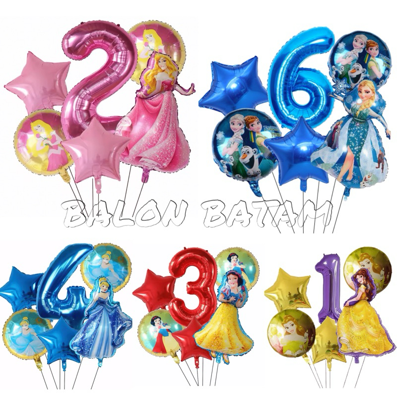 Jual Paket Balon MINI Princess Bella Aurora Cinderella Snow white Elsa ...