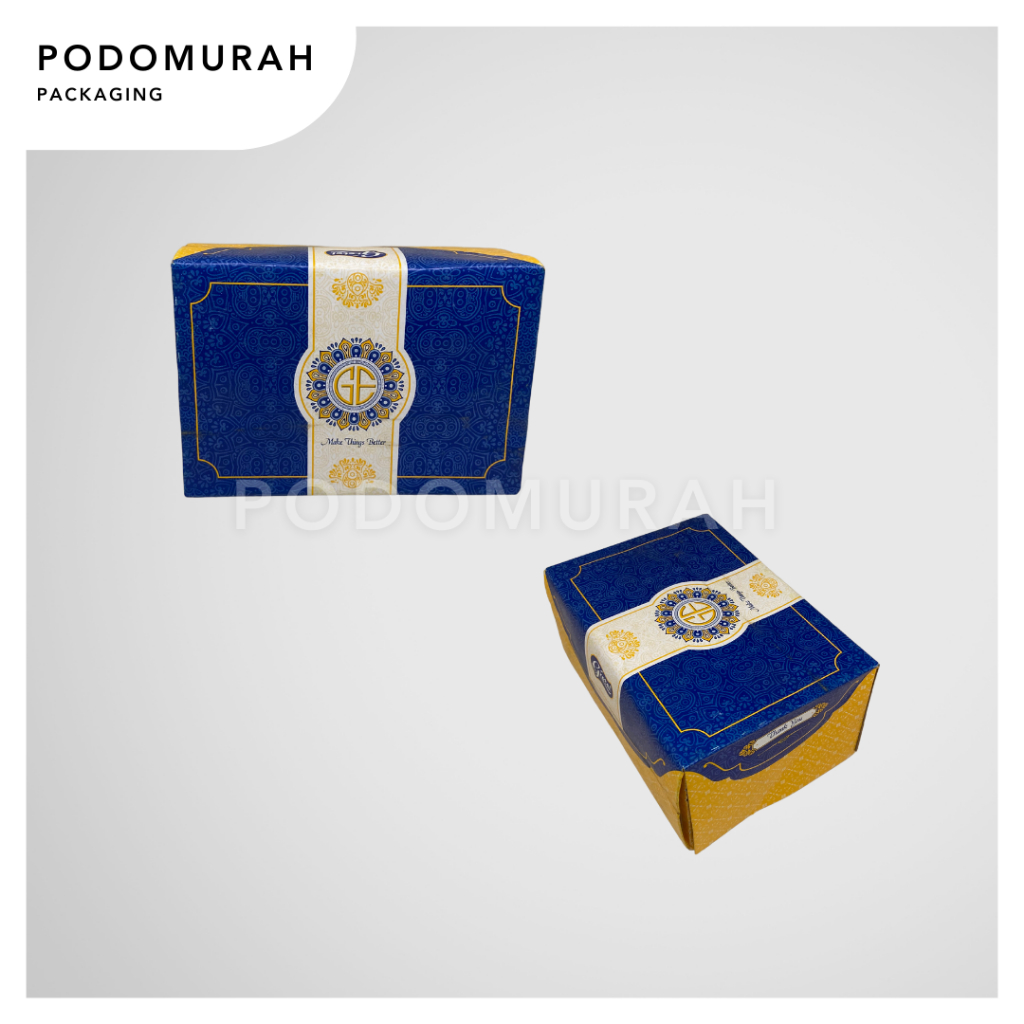 Jual Dus Langsung Jadi 10x15x7/ Box Makanan Gretel Biru Kuning/Lunch ...