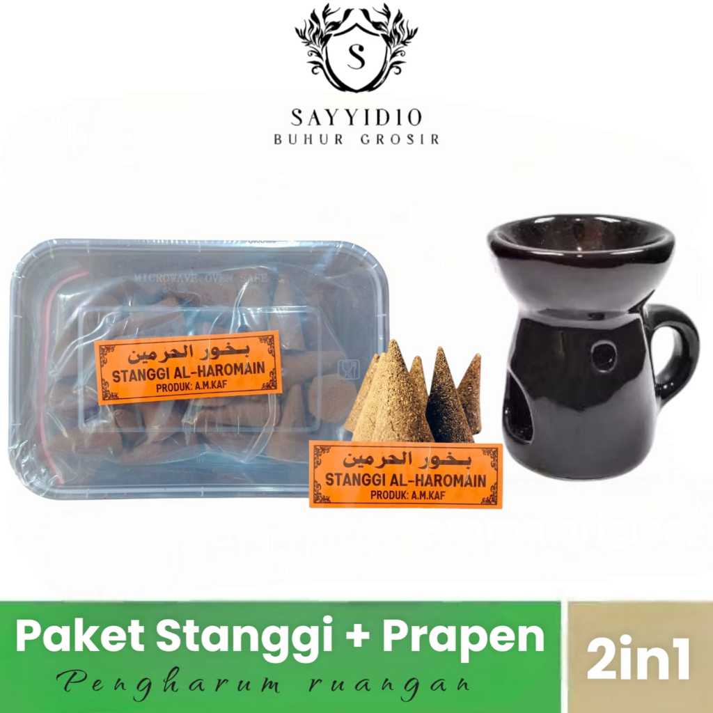Jual Paket hemat dupa kerucut al-haromain 41pcs plus prapen keramik ...