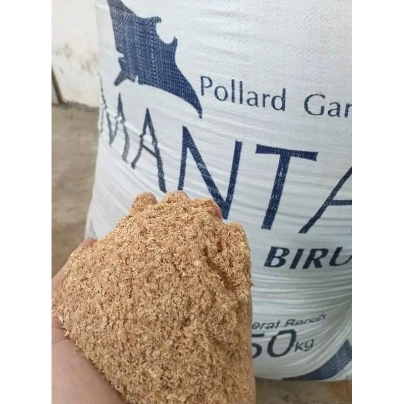 Jual Polar gandum pakan ternak cap manta biru kemasan 1 kg | Shopee ...