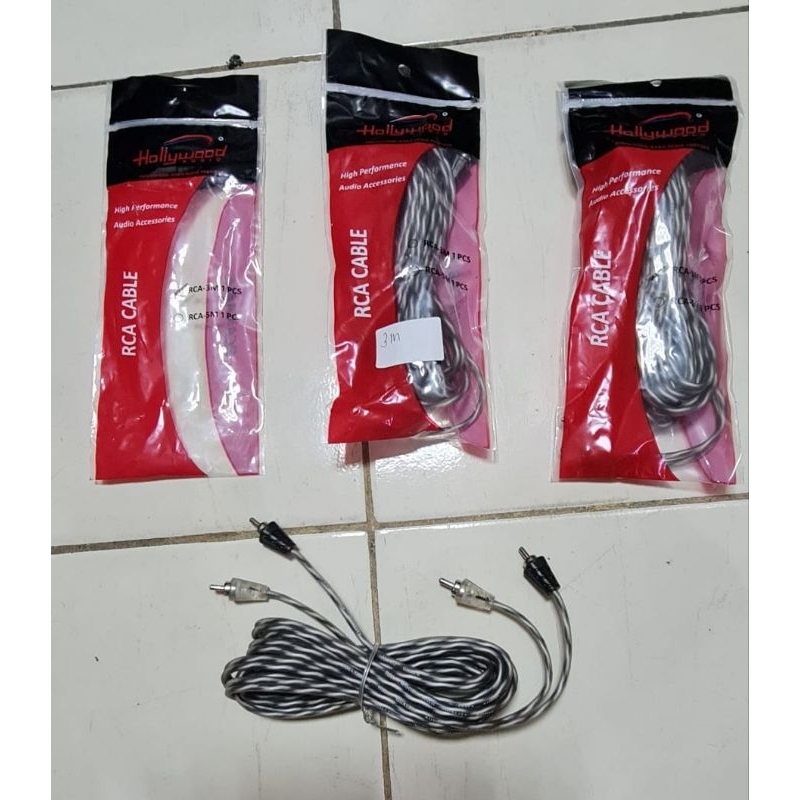 Jual KABEL RCA MOBIL MEREK HOLLYWOOD 3M/PC | Shopee Indonesia