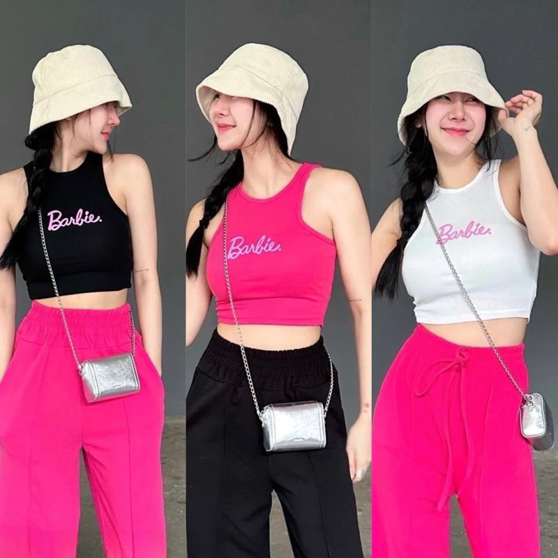 Jual SM COLLECTIONN ATASAN SINGLET WANITA BARBIE DTF | Shopee Indonesia
