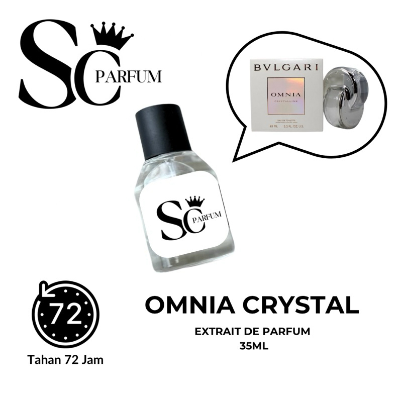 Jual OMNIA CRYSTAL SC Parfum Extrait De Parfum tahan 72 Jam | Shopee Indonesia
