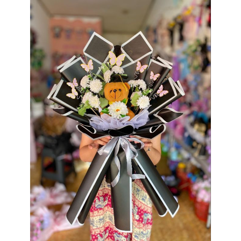 Jual bucket boneka wisuda palembang| bucket bunga palembang | bucket ...