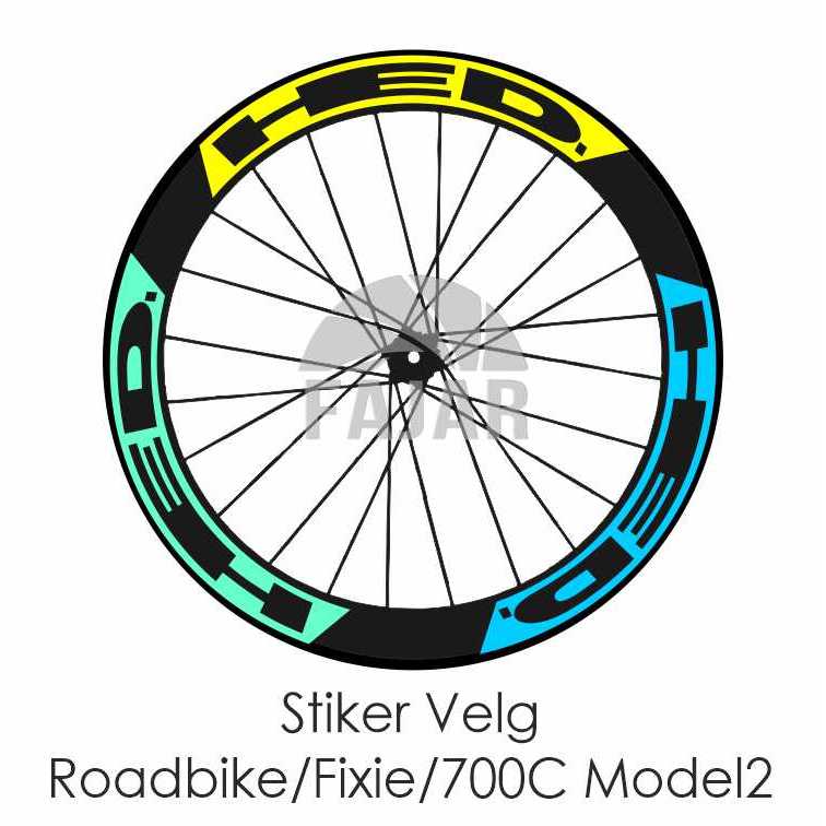 Jual Stiker HED Model 2 Untuk Velg Sepeda Roadbike/Fixie Rims 700C ...