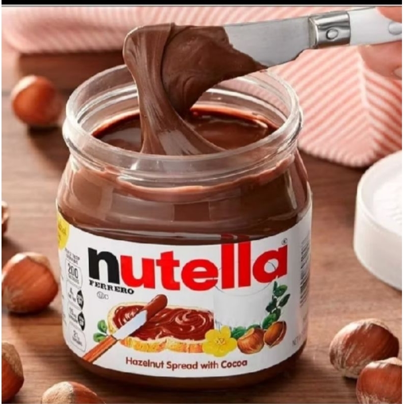 Jual selai coklat Nutella hazelnut spread with cocoa 200gr | Shopee ...