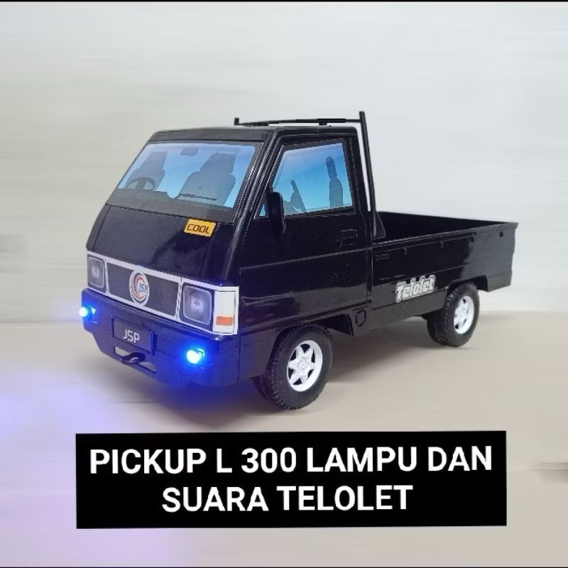 Jual mainan miniature mobil pick up L300 mainan mobil pickup anak musik ...