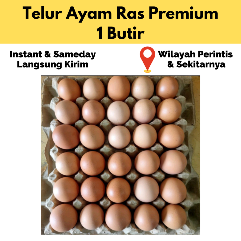 Jual Telur Ayam Ras Negeri Segar Telur Ukuran Standar/Besar 1 Butir ...