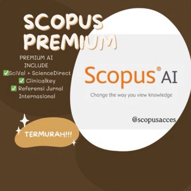 Jual Acces Akun Scopus pribadi Include Premium Ai + SciVal ...