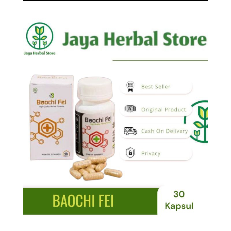 Jual Baochi Fei Original Isi 30 Kapsul Batu Redakan Sesak Nafas ...