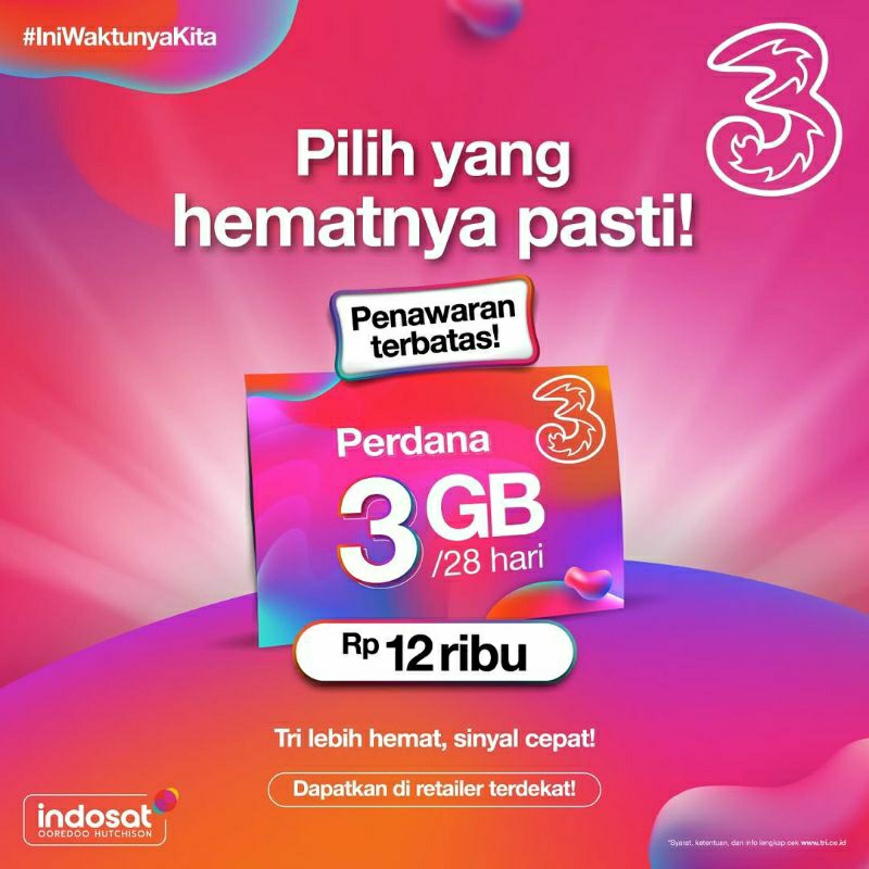 Jual Perdana tri | Shopee Indonesia