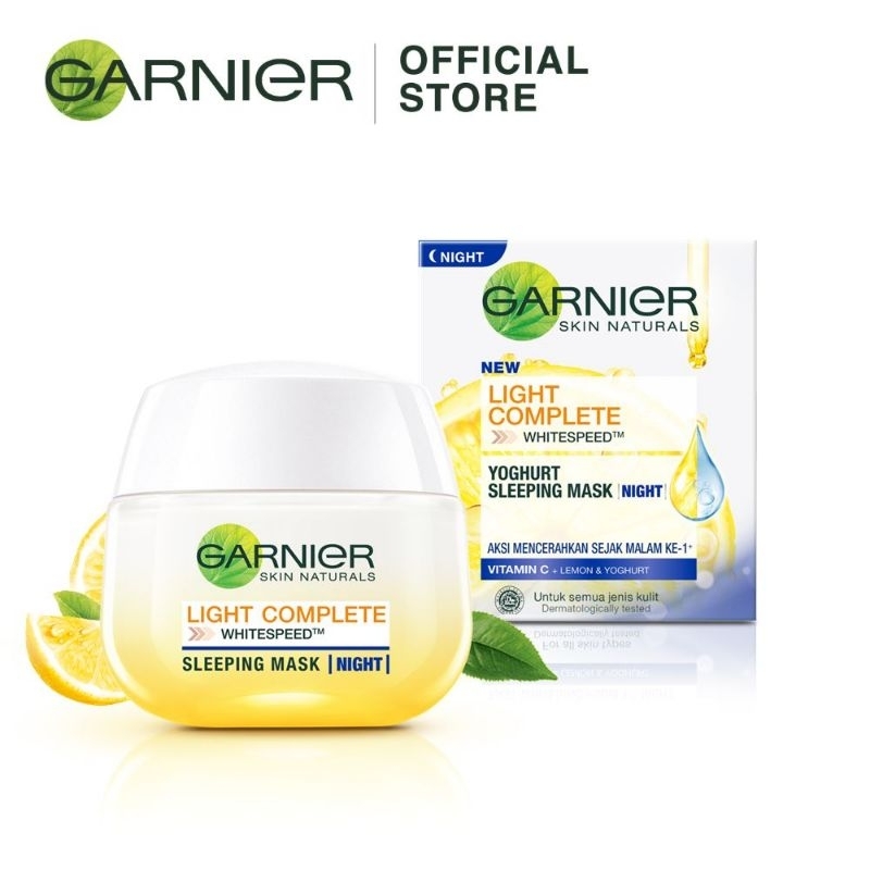 Jual GARNIER BRIGHT COMPLETE NIGHT YOGHURT SLEEPING MASK 50 ML | Shopee Indonesia