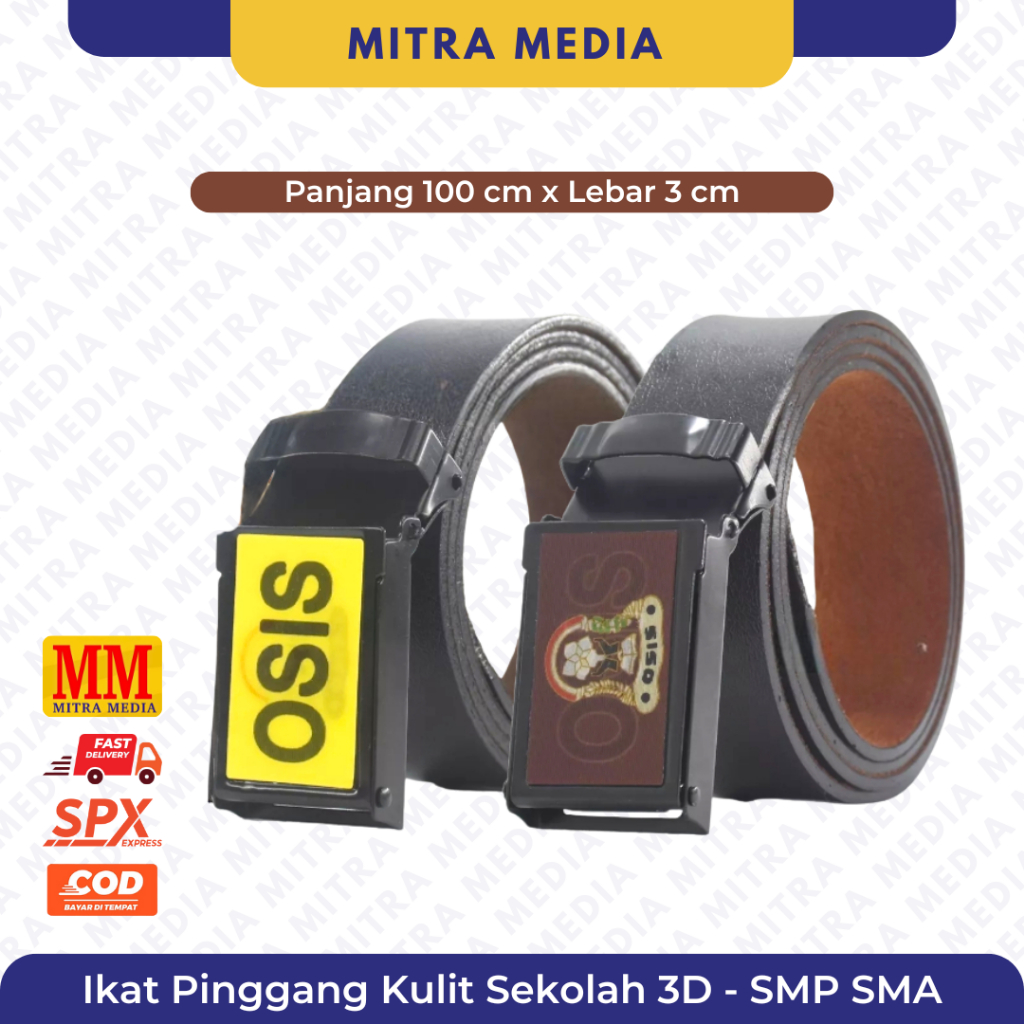 Jual (PCS) Sabuk Gesper Ikat Pinggang / Tali Pinggang SMP SMA OSIS ...