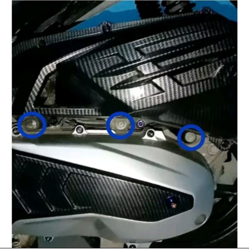 Jual baut stainless dudukan box filter pcx 150 160 original heng ...