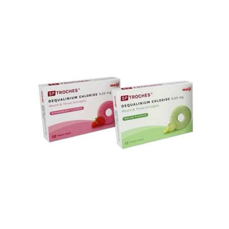Jual SP TROCHES MELON STRAWBERRY MEIJI 1 BOX 12 TABLET | Shopee Indonesia