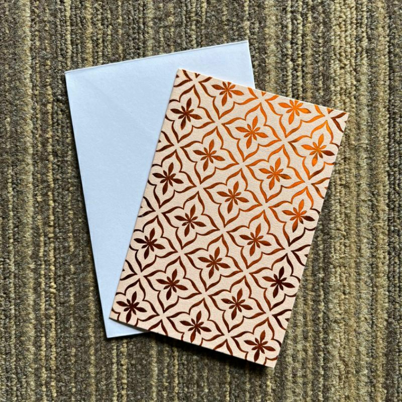 Jual Blank Card Batik / Kartu Ucapan Motif Batik / Kartu Batik - 2201 ...