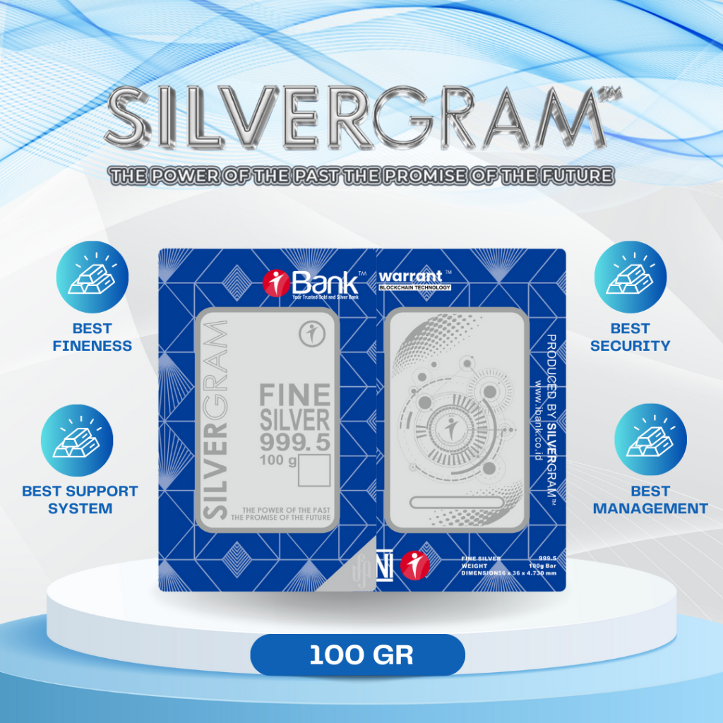 Jual Perak Batangan Murni Silvergram FINE SILVER 100 gram | Shopee ...