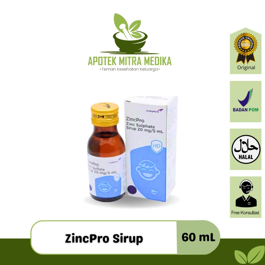 Jual Zincpro Syrup 60 ml - Membantu Mengatasi Diare pada Anak | Shopee ...