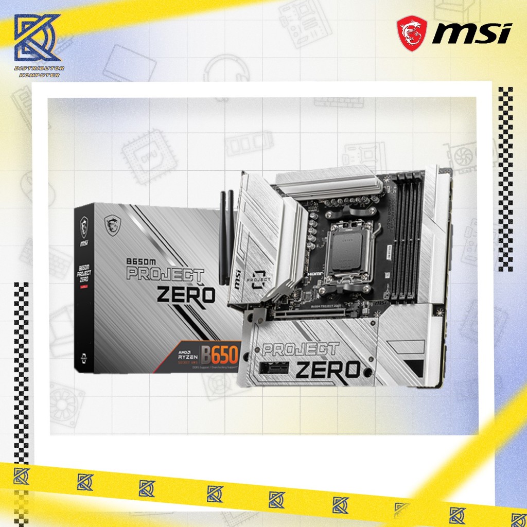 Jual MSI MOTHERBOARD B650M PROJECT ZERO (SOCKET AM5) | Shopee Indonesia