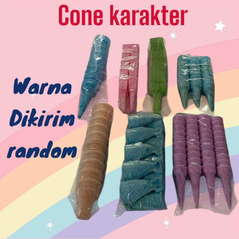 Jual cone karakter con Tayo contong ice cream cone Spongebob kon es ...