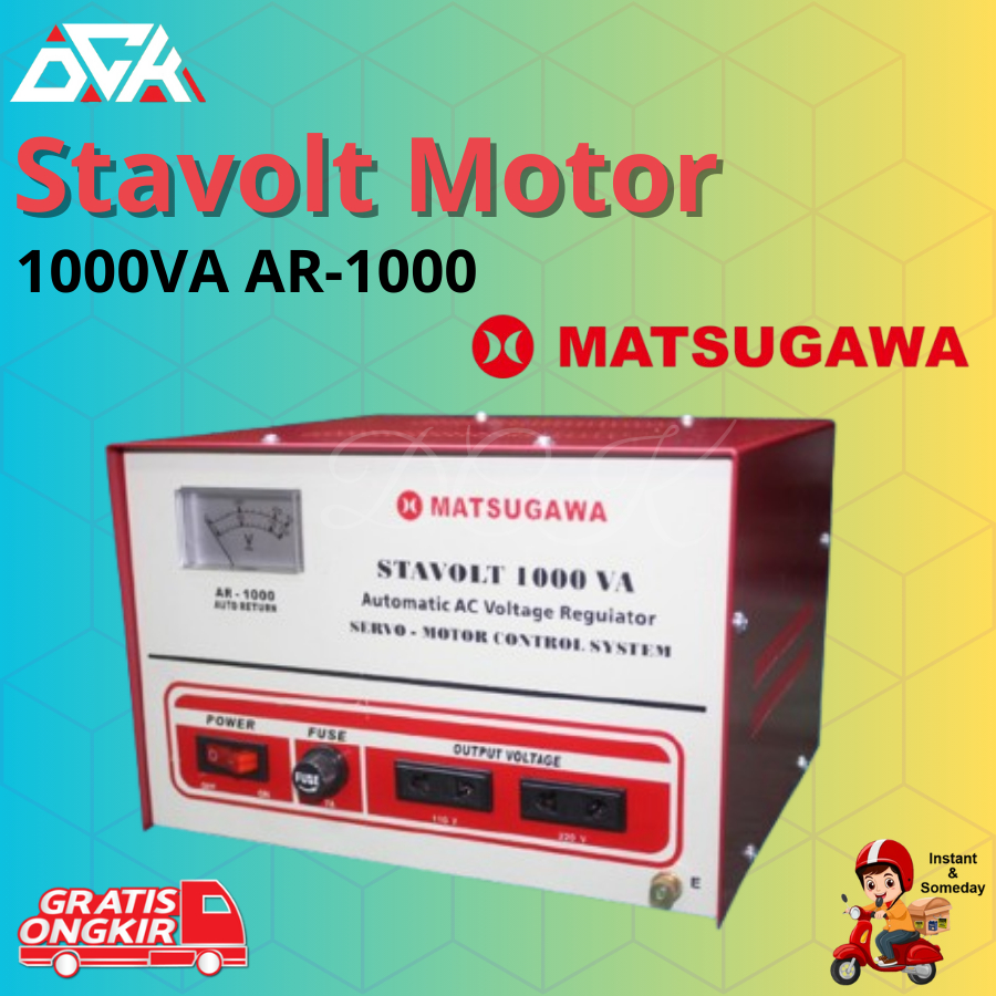Jual Stavolt Motor MATSUGAWA AR 1000VA Auto Stabilizer Stavol MATSUNAGA ...