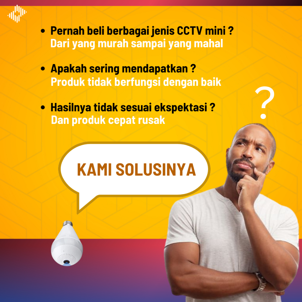 Jual Cctv Lampu Bohlam V380 Mini Tersembunyi Tanpa Kabel Spy Cam Hidden