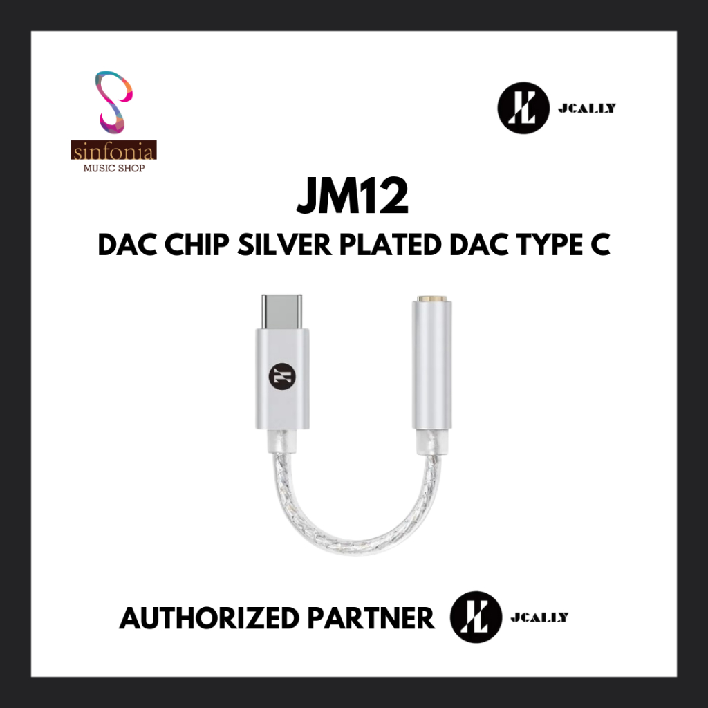Jual JCALLY JM12 KTO2H20 DAC Chip Silver Plated DAC Type C to 3.5mm ...