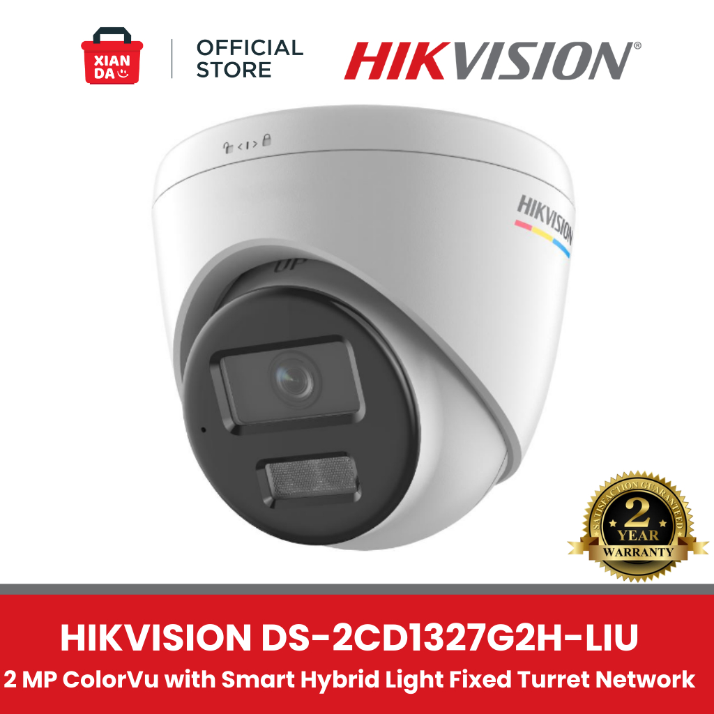 Jual DS-2CD1327G2H-LIU - HIKVISION IP 2MP SMART HYBRID LIGHT COLORVU ...