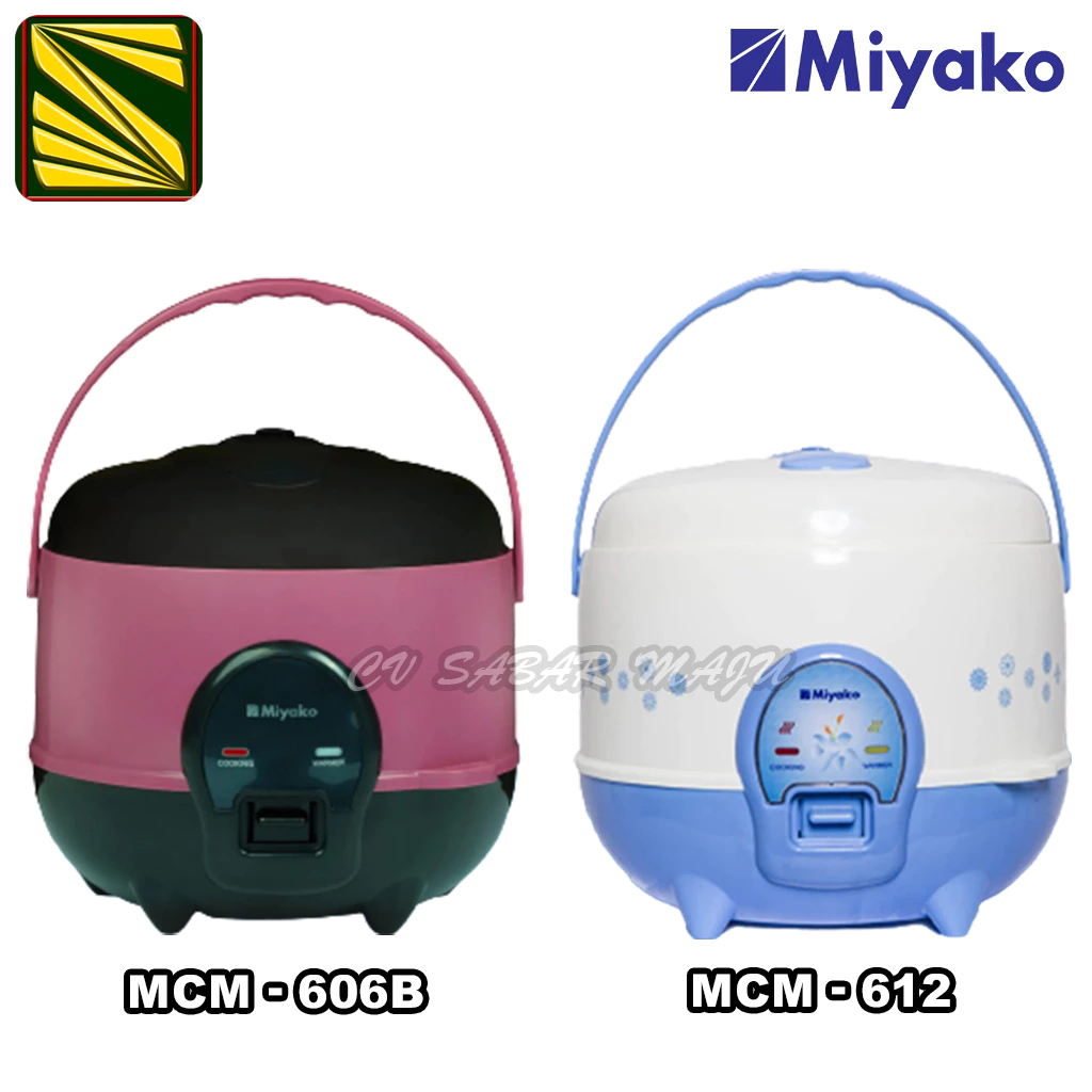 Jual Miyako Rice cooker / Magic Com MCM 612 1.2 Liter (Biru) dan 606 ...