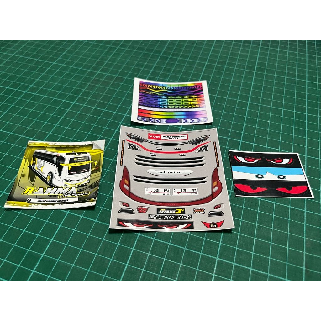 Jual Stiker Miniatur Lampu Bus JetBus 3+ VVIP (BONUS BUS RANDOM ...