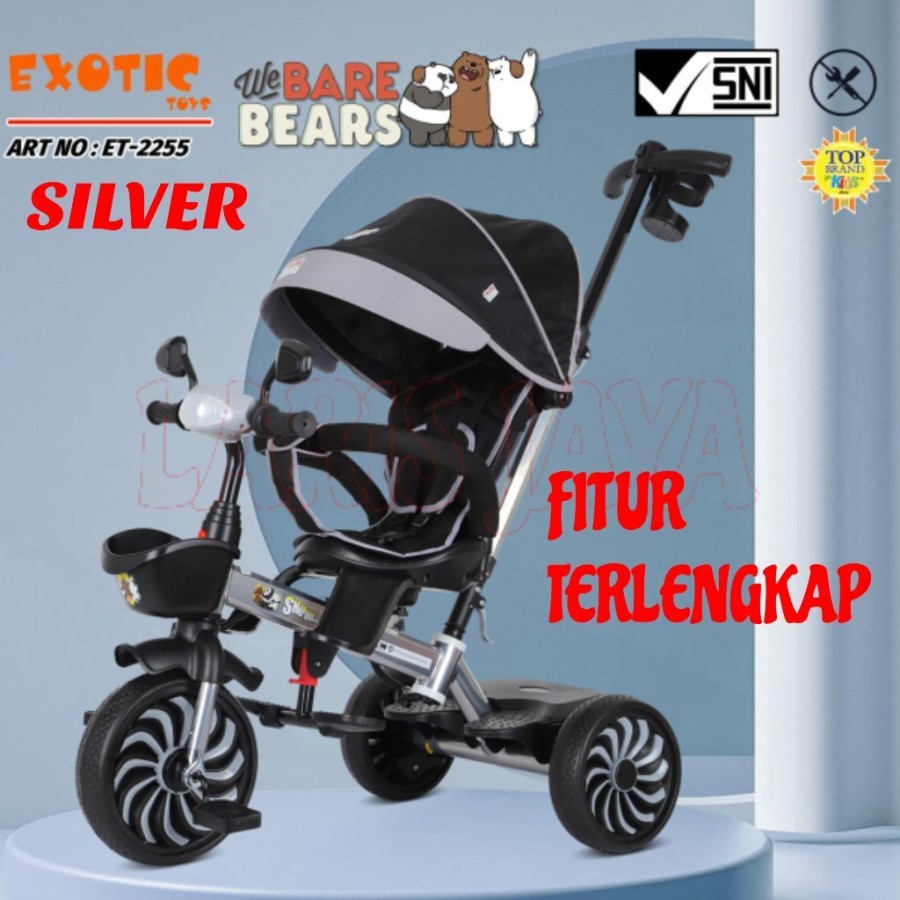 Jual BONUS BELL sepeda anak roda tiga EXOTIC IORA SEPEDA STROLLER ANAK ...