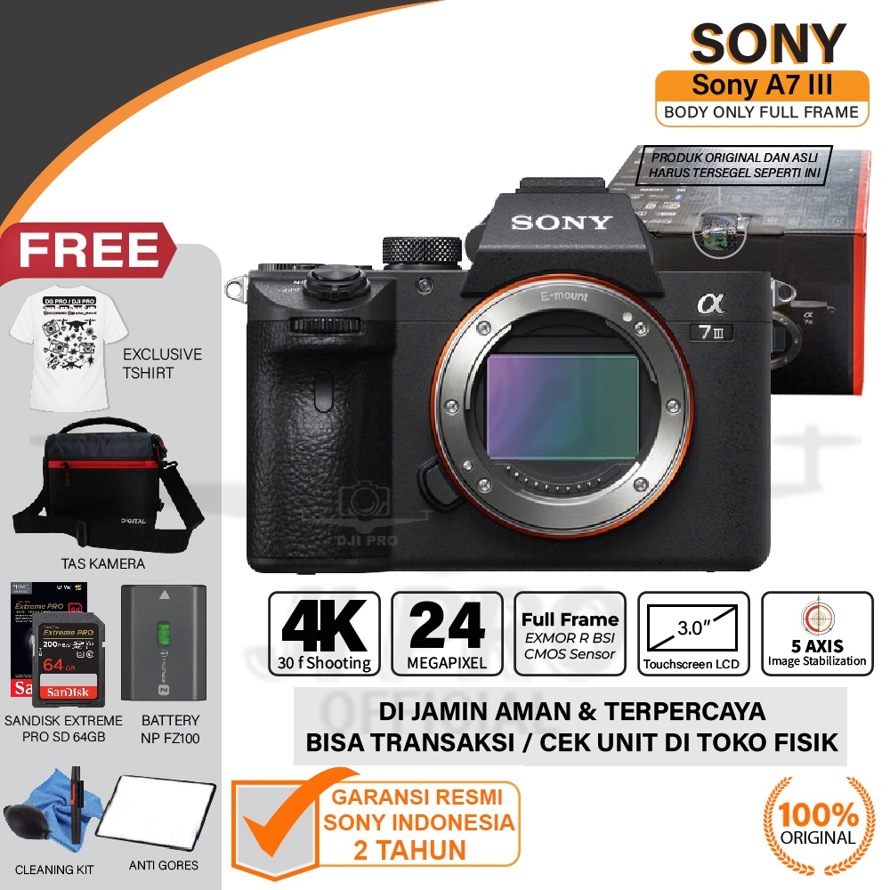 Jual Sony ALPHA A7III - SONY A7 Mark III Body Only - Mirrorless Camera ...