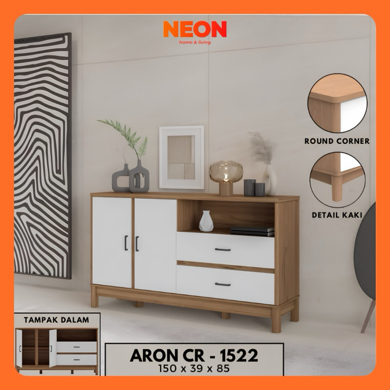 Jual NEON Lemari Kabinet Aron CR 1522 | Lemari Laci Minimalis | Shopee ...