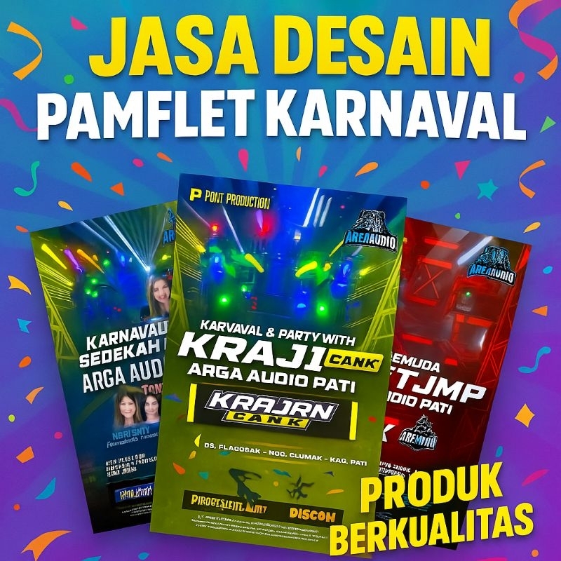 Jual DESAIN PAMFLET KARNAVAL CUSTOM | Shopee Indonesia